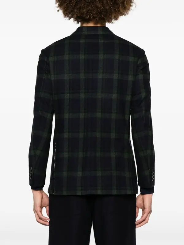 SARTORIO NAPOLI Plaid-check Virgin Wool Blazer