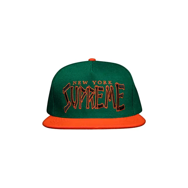Supreme Bones Logo 5-panel Cap - Green