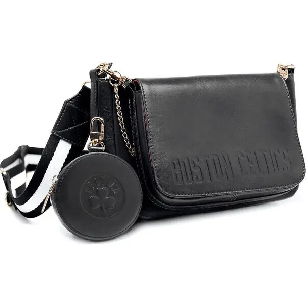 LUSSO Boston Celtics Rianna Multi Pouchette Bag - Black
