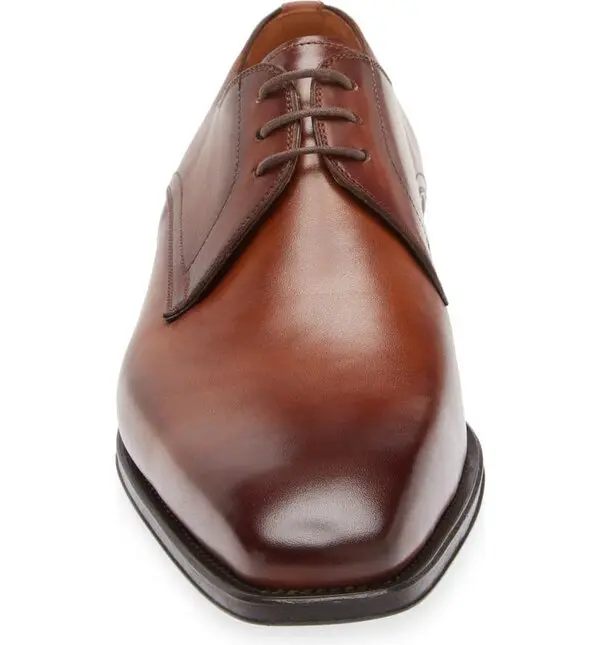 Magnanni  Monty Derby men size 9.5 
$435 /new 
Color: Tabaco NEW Magnanni Monty Leather Derby Dress Shoes- 25766 - Tabaco  main image 3