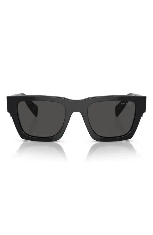 Prada 50mm Pillow Sunglasses - Black