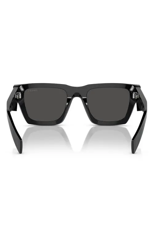 Prada 50mm Pillow Sunglasses - Black