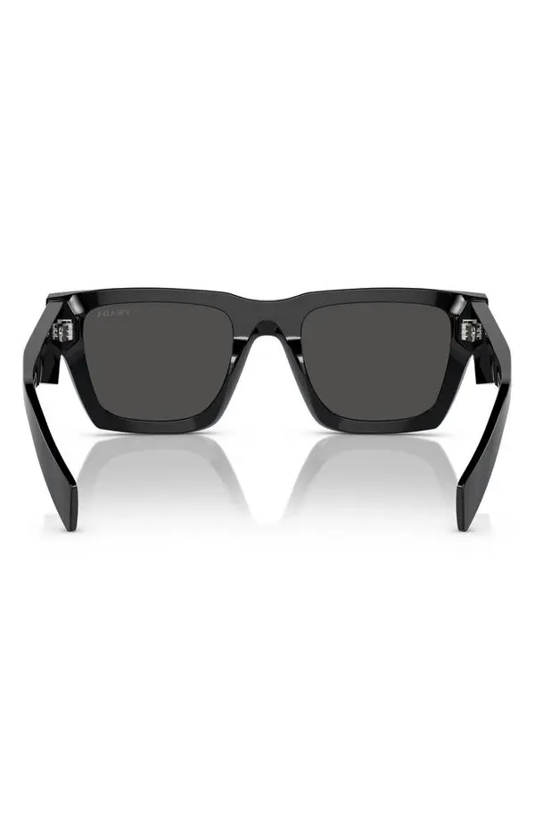 Prada 50mm Pillow Sunglasses - Black
