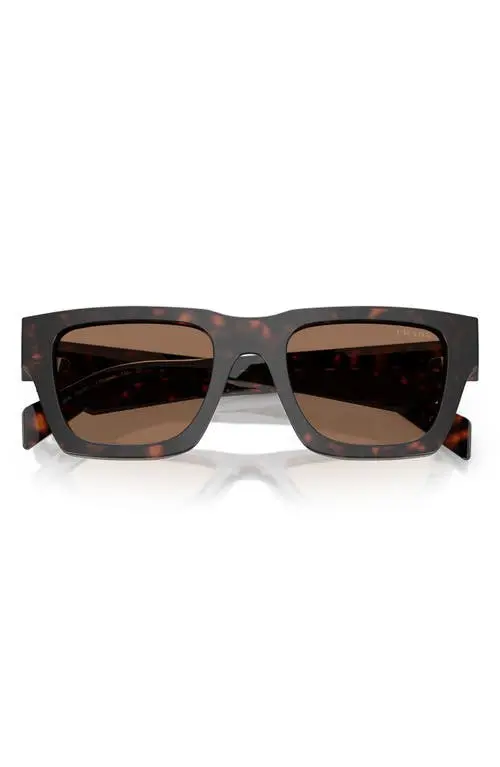 Prada 50mm Pillow Sunglasses - Dark Brown