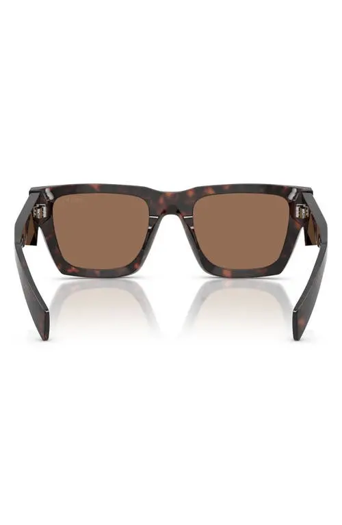 Prada 50mm Pillow Sunglasses - Dark Brown