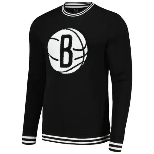 STADIUM ESSENTIALS Brooklyn Nets Club Level Pullover Sweatshirt