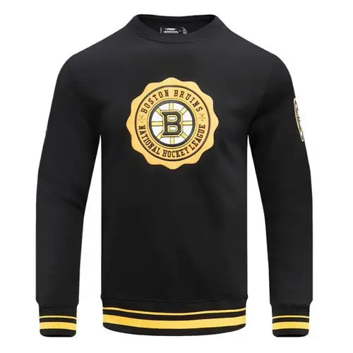 PRO STANDARD Boston Bruins Crest Emblem Pullover Sweatshirt