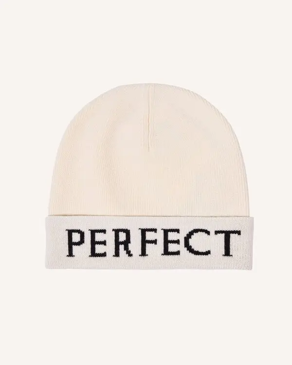 Perfect Moment Merino Wool Beanie - Snow-white