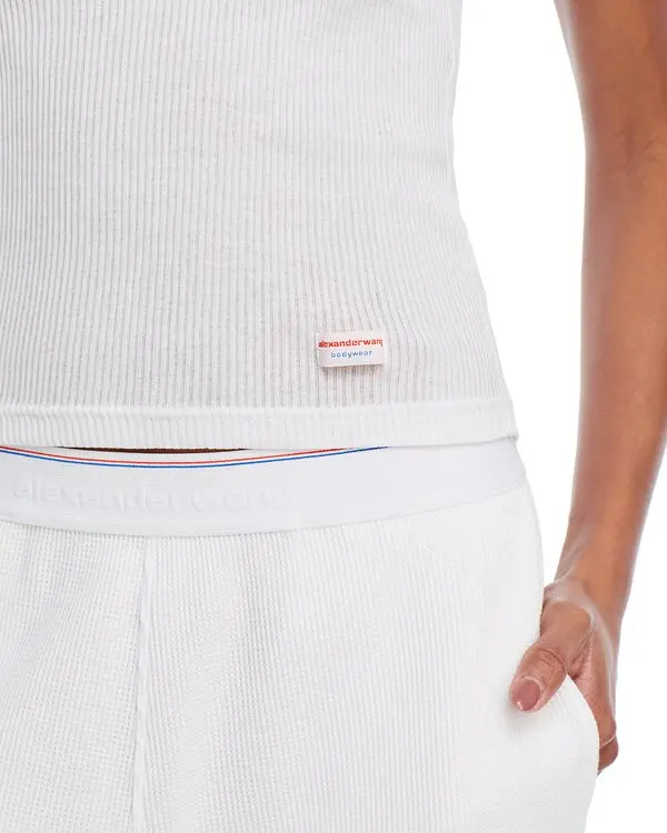 Alexander Wang Ribbed Racerback Tank Top