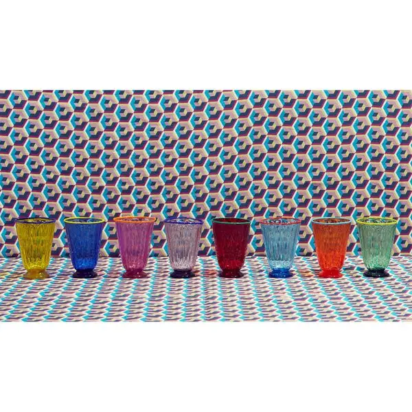 La DoubleJ Rainbow Glasses, Set Of 2 - Green