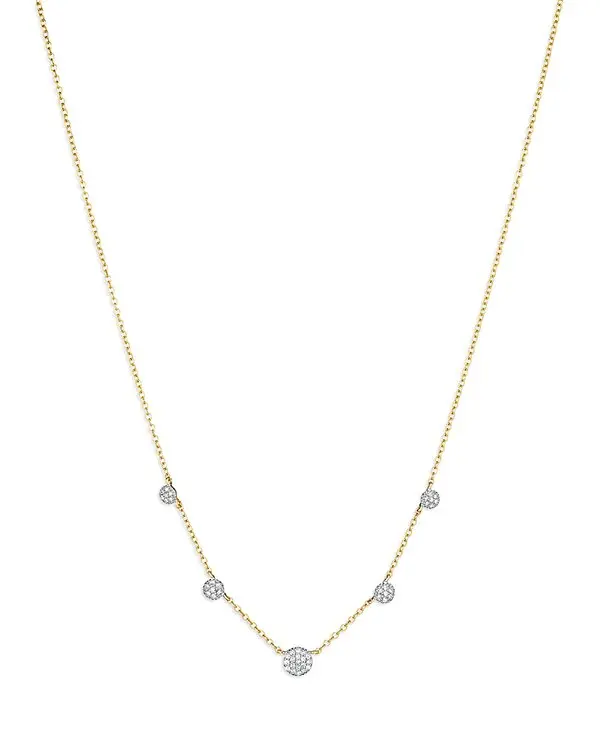 Phillips House Rhodium And 14k Diamond Necklace - Gold
