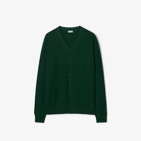 Burberry Wool Cardigan With Signature Check Detail
