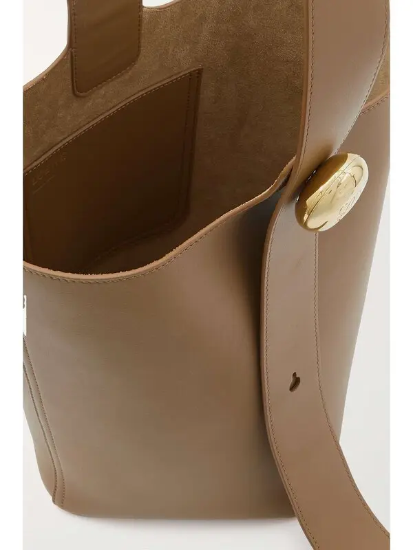 Loewe Pebble Embellished Leather Bucket Bag