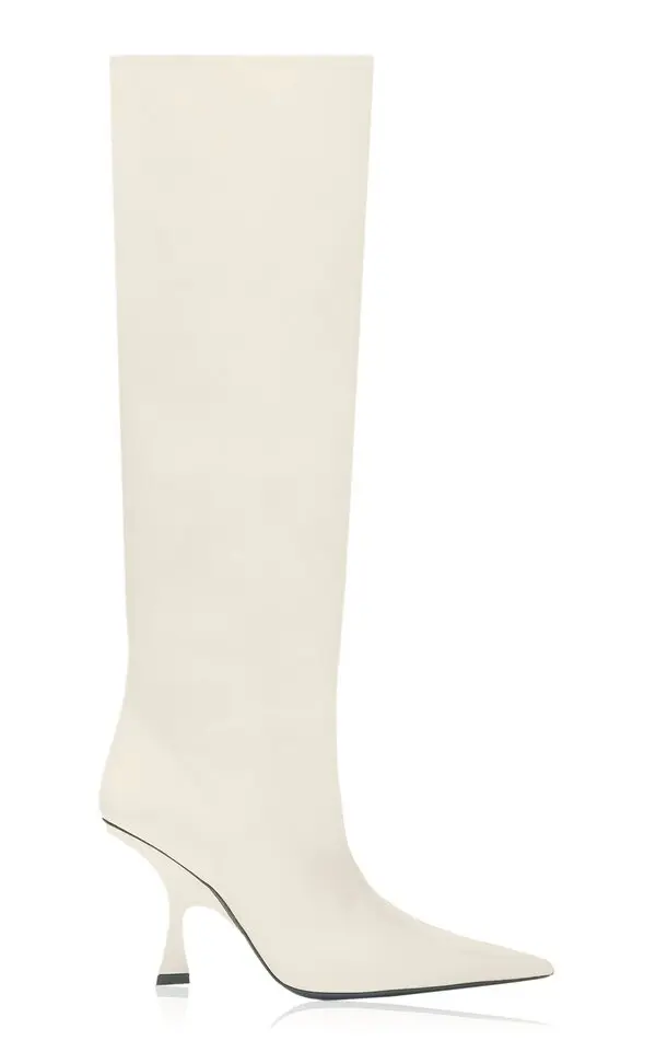 Attico Ester Leather Knee Boots