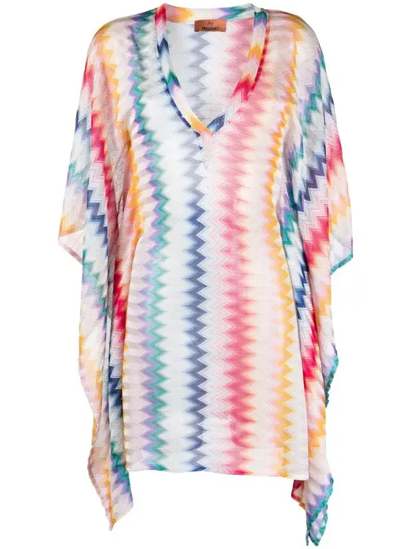 Missoni Zigzag Crochet-knit Kaftan