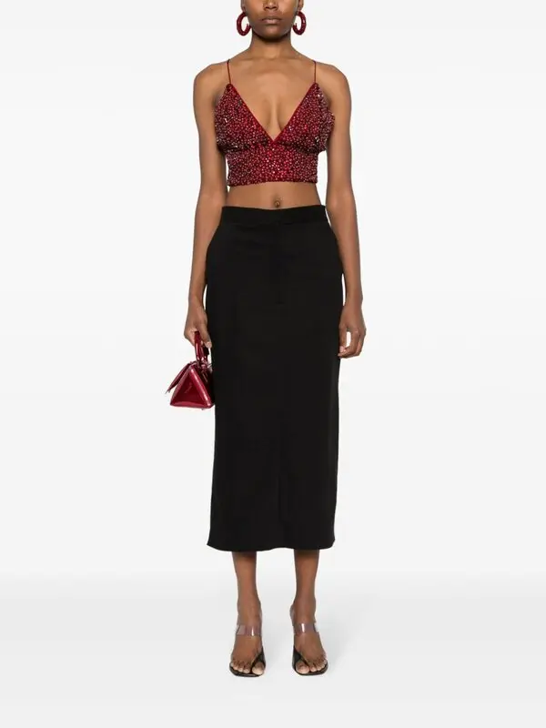 Alice + Olivia Carli Crystal-embellished Top