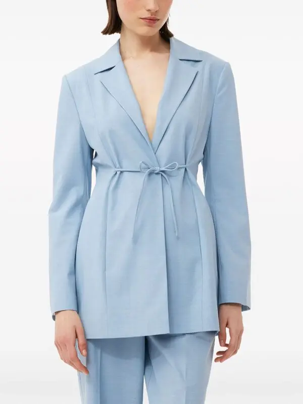 GANNI Notched-lapels String-tie Blazer