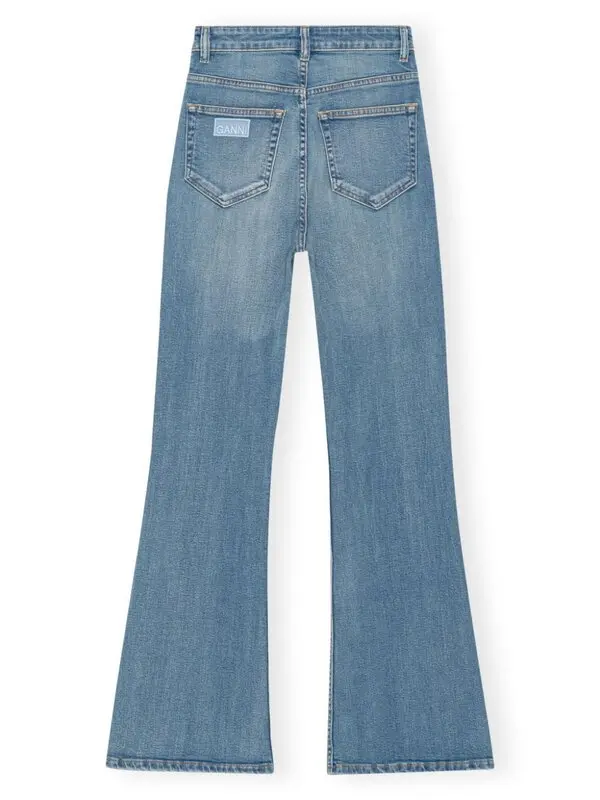 GANNI Mid-rise Flared Jeans