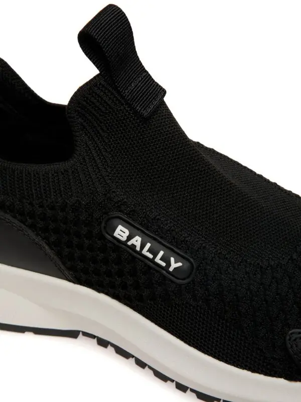 Bally Logo-appliqué Mesh Sneakers - Black