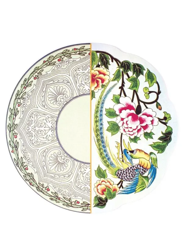 SELETTI Hybrid Teodora Floral-print Tablemat - Green