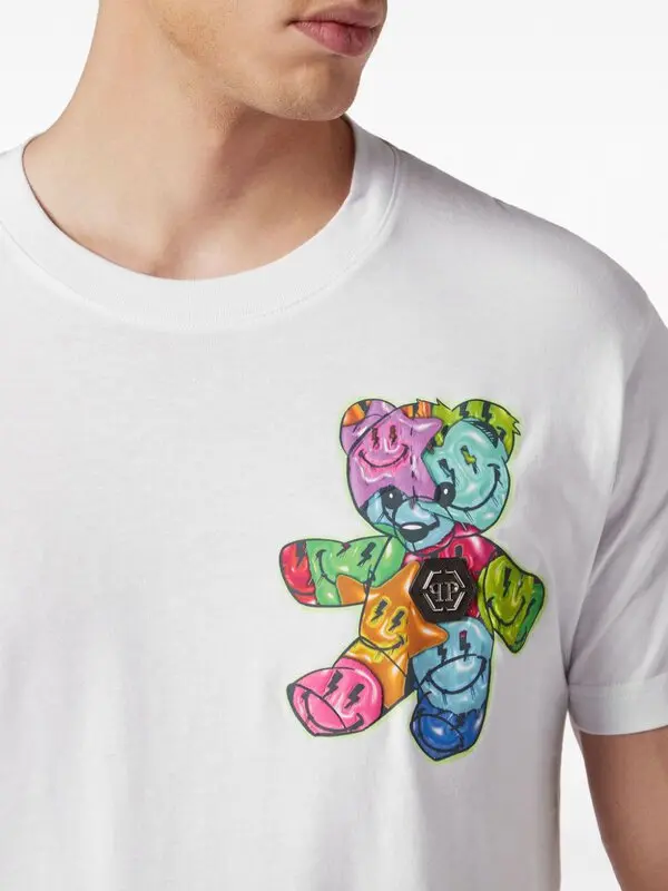HILIPP PLEIN     Tシャツ Buy Philipp Plein Graphic-print Cotton T-shirt - White At 55% Off