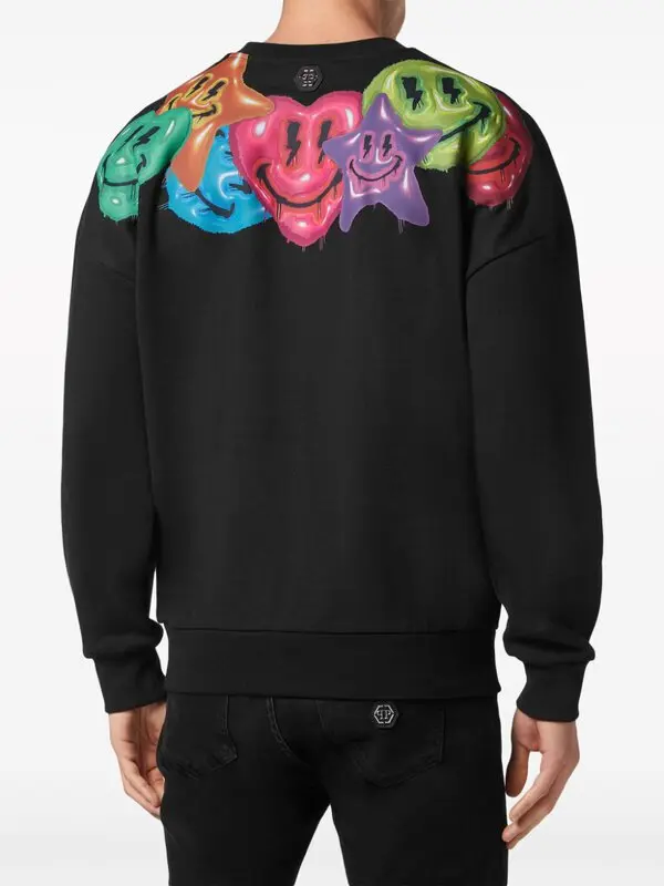 Philipp Plein Smiley Face-print Sweatshirt