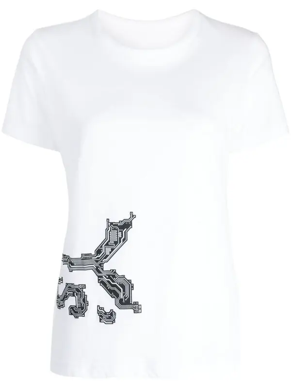 Y’s Graphic-print Cotton T-shirt - White