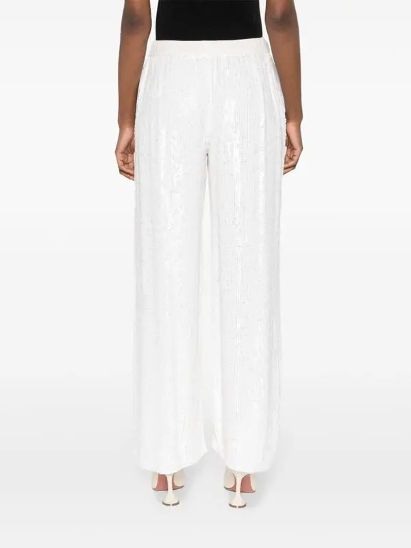 P.a.r.o.s.h Glare Sequin Trousers - White