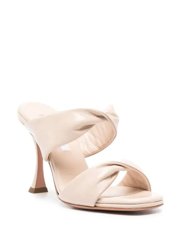 AQUAZZURA 95mm Twist Sandals - Neutrals