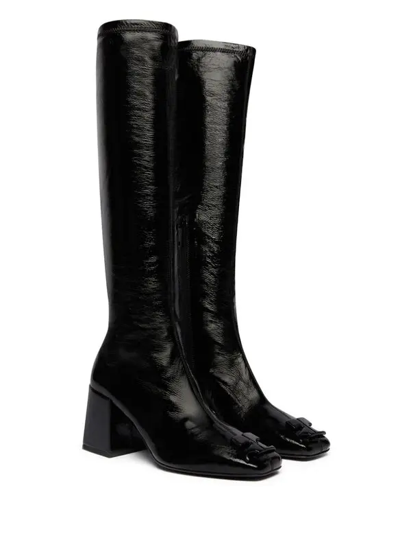 COURREGES Reedition Ac Vinyl Boots - Black
