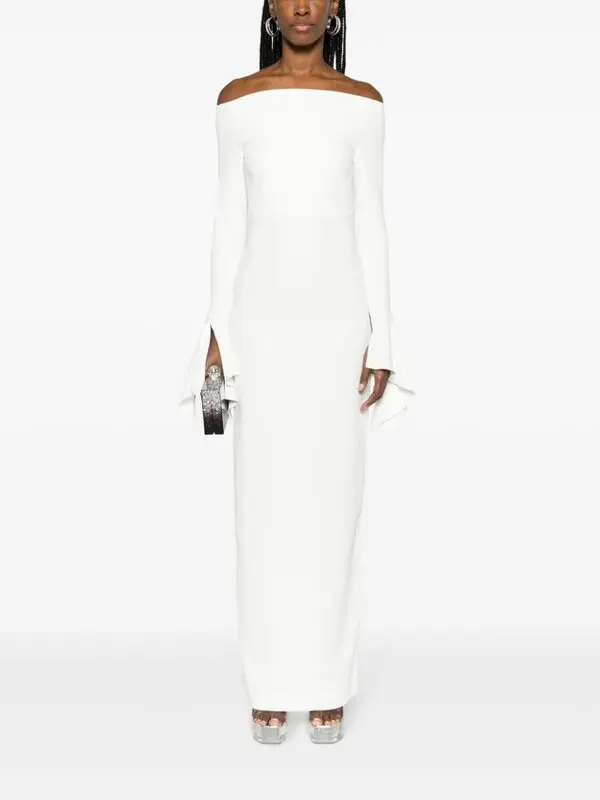 Solace London Amalie Off-shoulder Maxi Dress