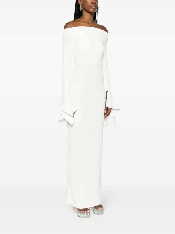 Solace London Amalie Off-shoulder Maxi Dress