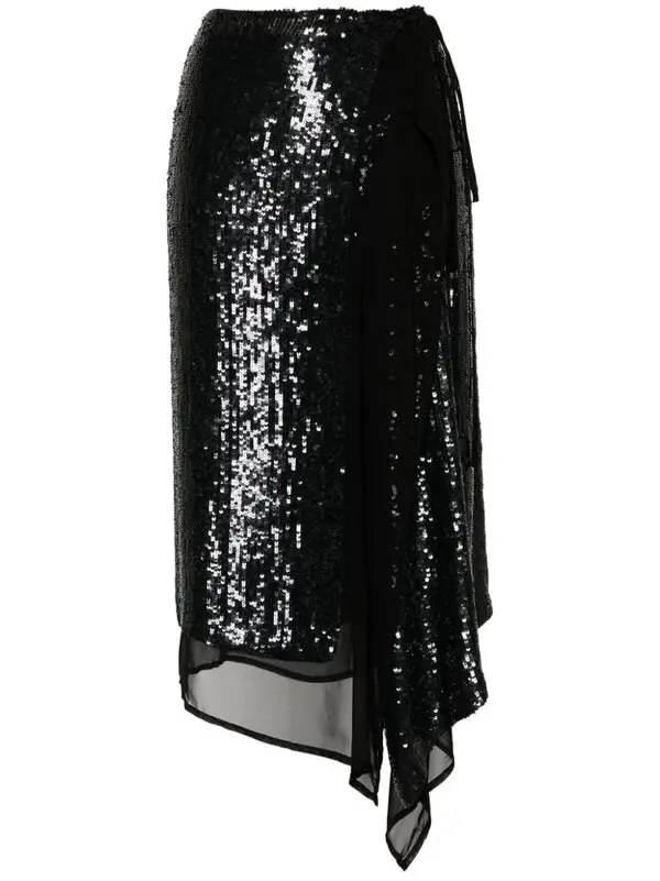 P.a.r.o.s.h Glare Sequin Skirt