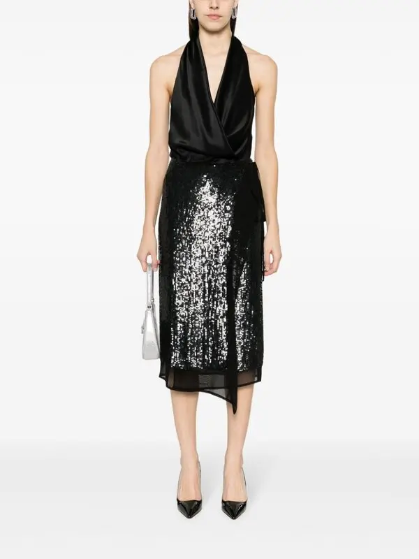 P.a.r.o.s.h Glare Sequin Skirt