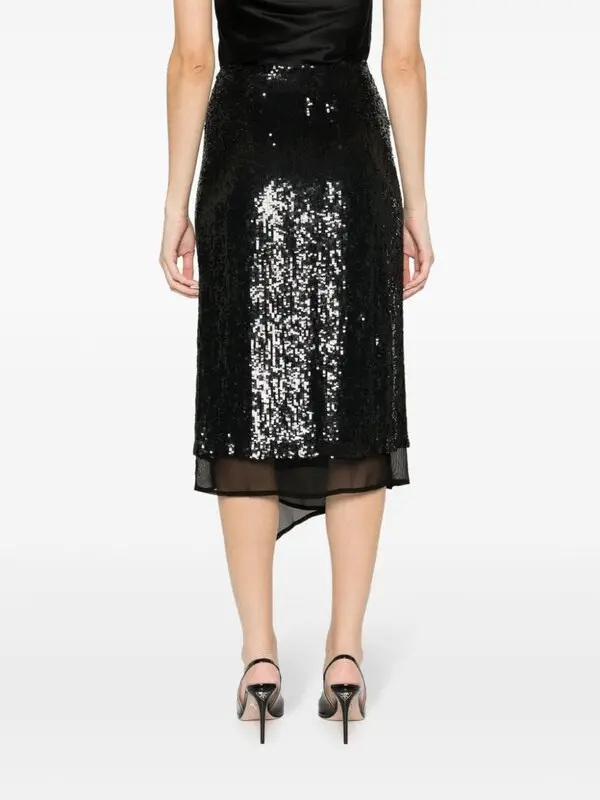 P.a.r.o.s.h Glare Sequin Skirt