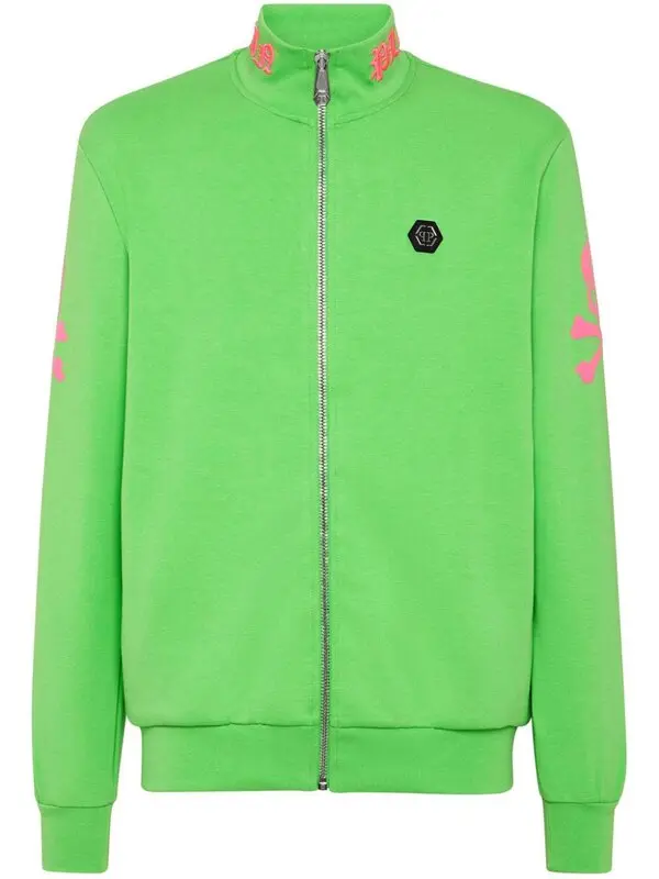 Philipp Plein Embroidered Bomber Jacket - Green