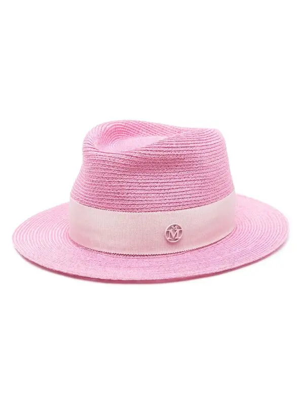 MAISON MICHEL Andre Hemp Fedora - Pink