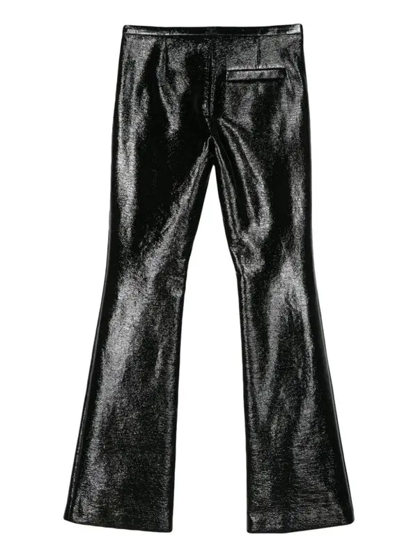 COURREGES Snaps Vinyl Flared Trousers