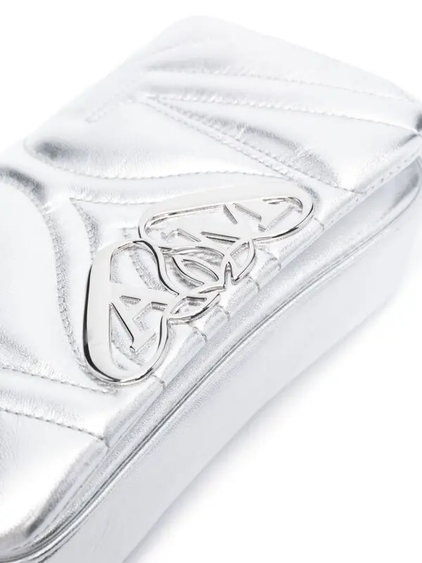 Alexander McQueen Mini The Seal Shoulder Bag - Silver