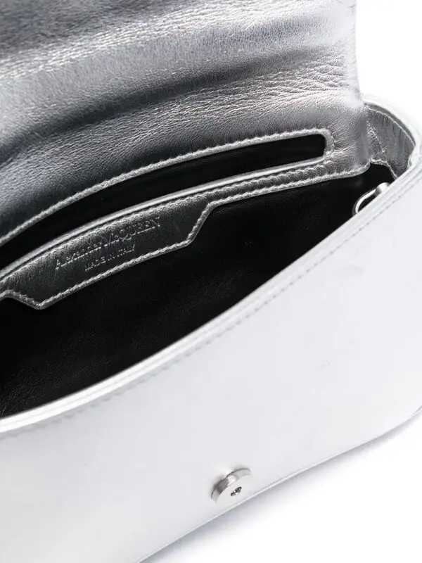Alexander McQueen Mini The Seal Shoulder Bag - Silver