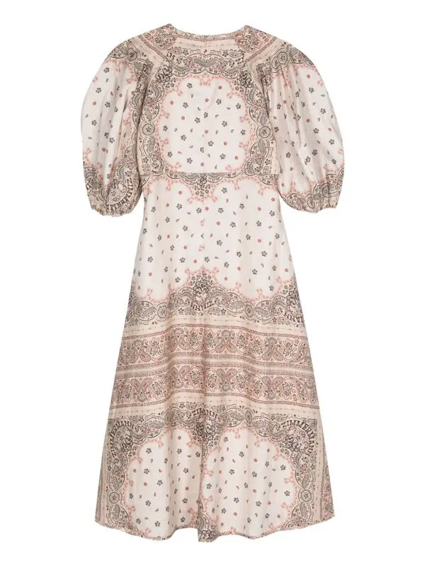 Zimmermann Day Paisley-print Linen Dress