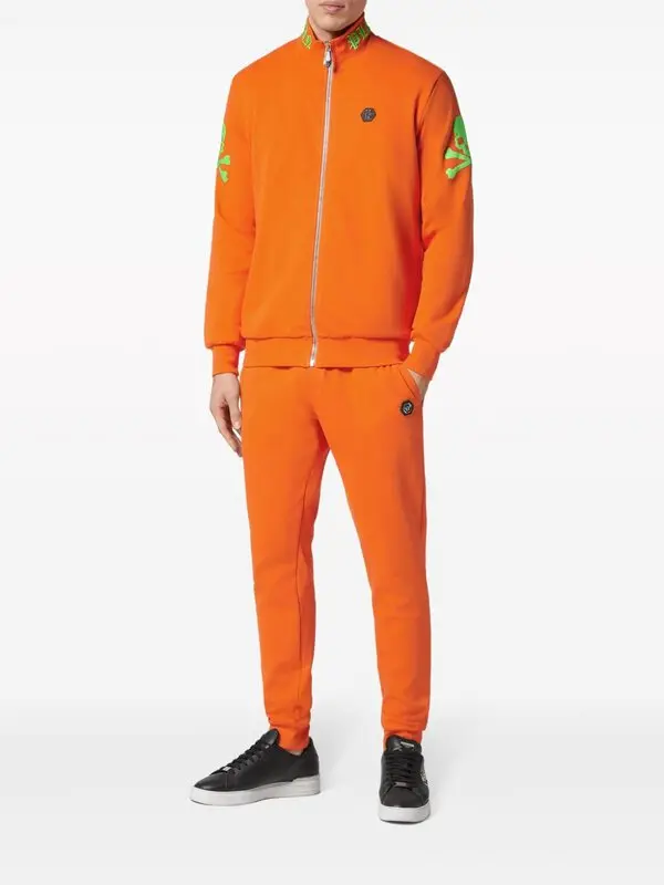 Philipp Plein Embroidered Bomber Jacket - Orange