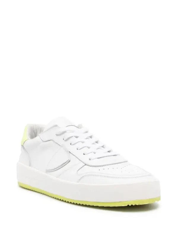 Philippe Model Lyon Logo-patch Sneakers - White