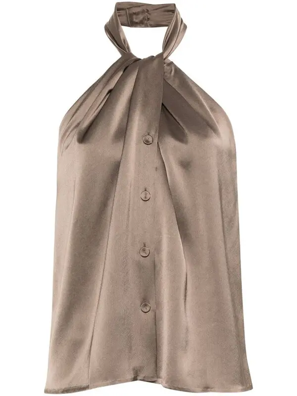 Nanushka Neline Draped Halterneck Top