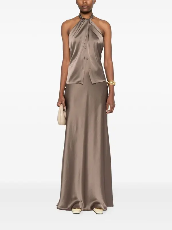 Nanushka Neline Draped Halterneck Top