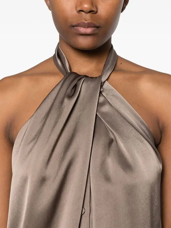 Nanushka Neline Draped Halterneck Top