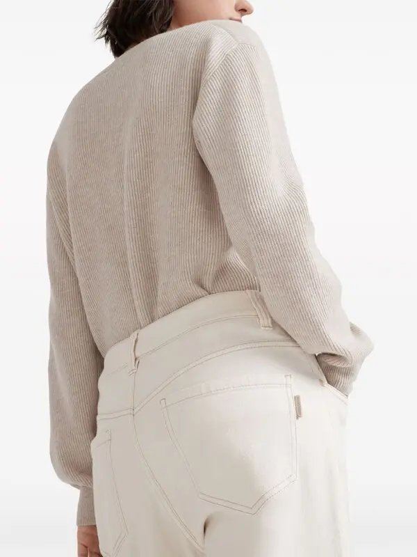 Brunello Cucinelli High-waisted Straight-leg Jeans