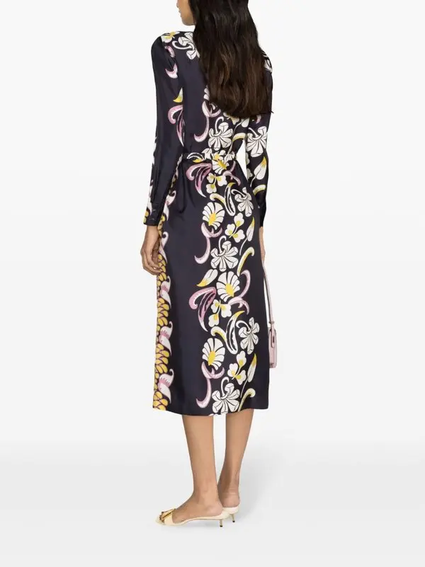 Tory Burch Floral-print Silk Shirt Dress