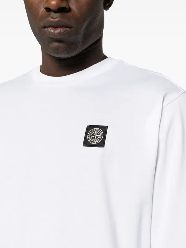 Stone Island Logo-patch Cotton T-shirt