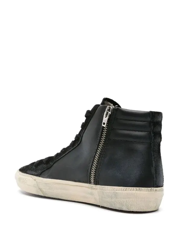 GOLDEN GOOSE Slide Crystal-embellished Sneakers - Black